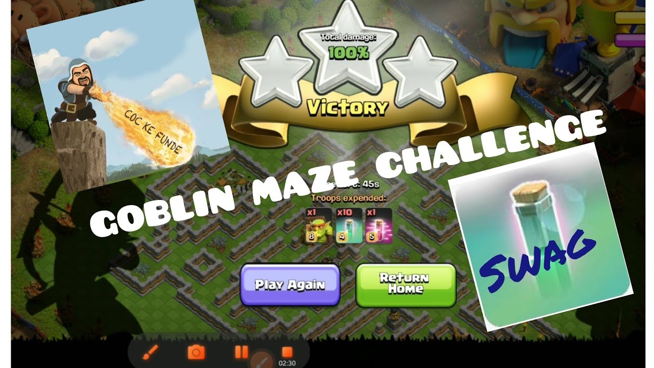 EASILY 3 STAR GOBLIN MAZE CHALLENGE ⭐⭐⭐. INVISIBILITY SWAG - YouTube