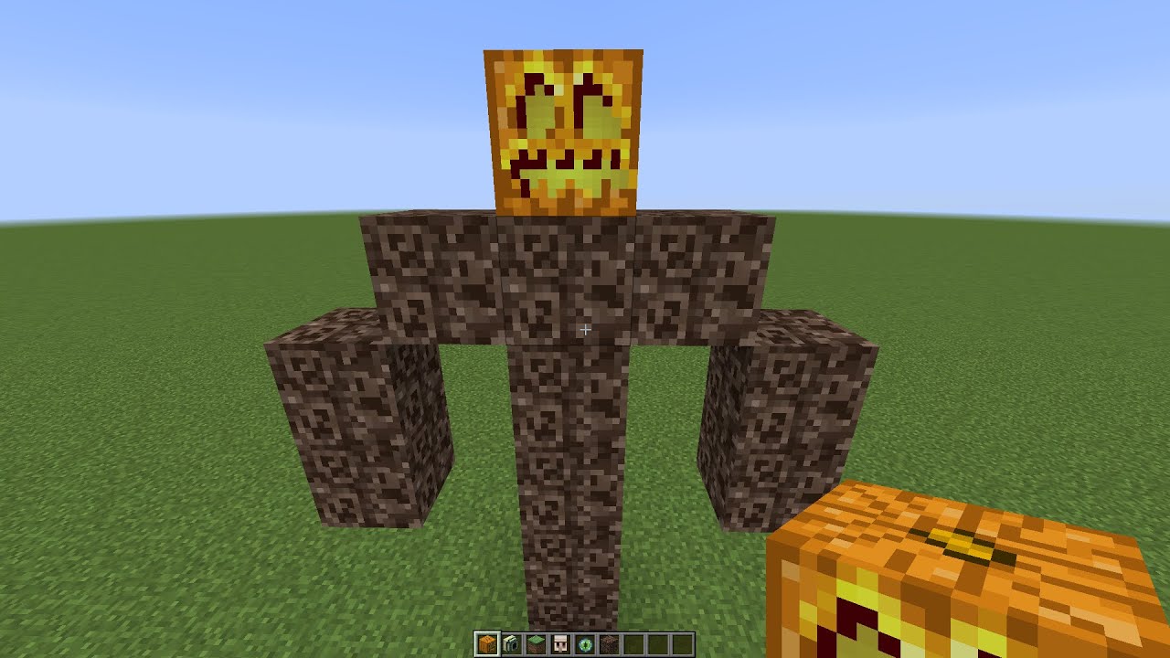 what if you create a HALLOWEEN GOLEM in MINECRAFT - YouTube