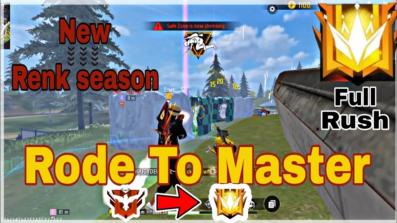Free Fire New Renk Season-Rode To Master_Full Rash Gameplay_Renk Rush ...