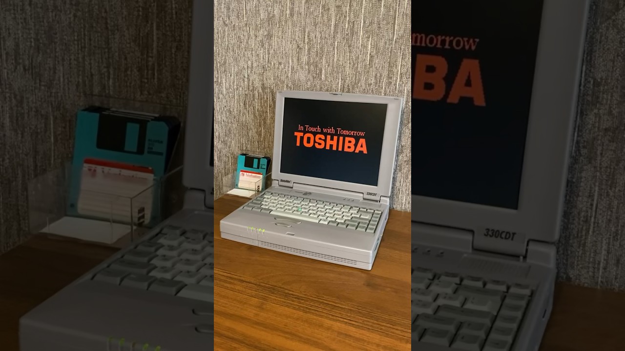 Toshiba Satellite CDT 330. #asmr #computer #vintagecomputer # ...