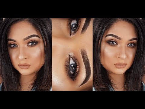 GRWM/ Birthday Dinner Full Face Makeup Tutorial/ Indian Makeup - YouTube