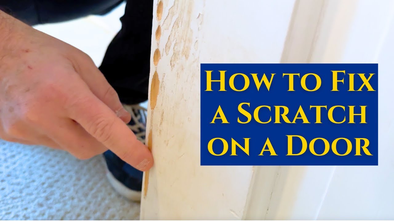 How to Fix a Scratch on a Door - YouTube