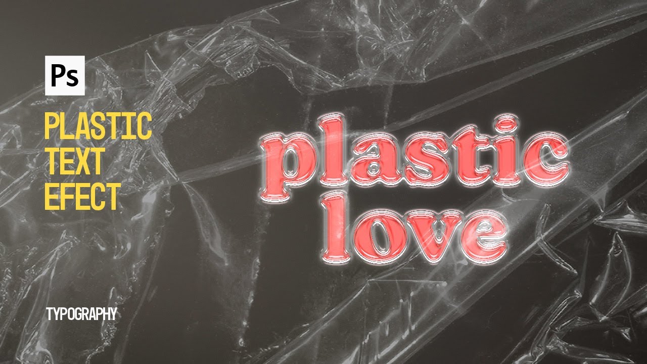Plastic Text Effect | Typography | Photoshop Tutorial - YouTube