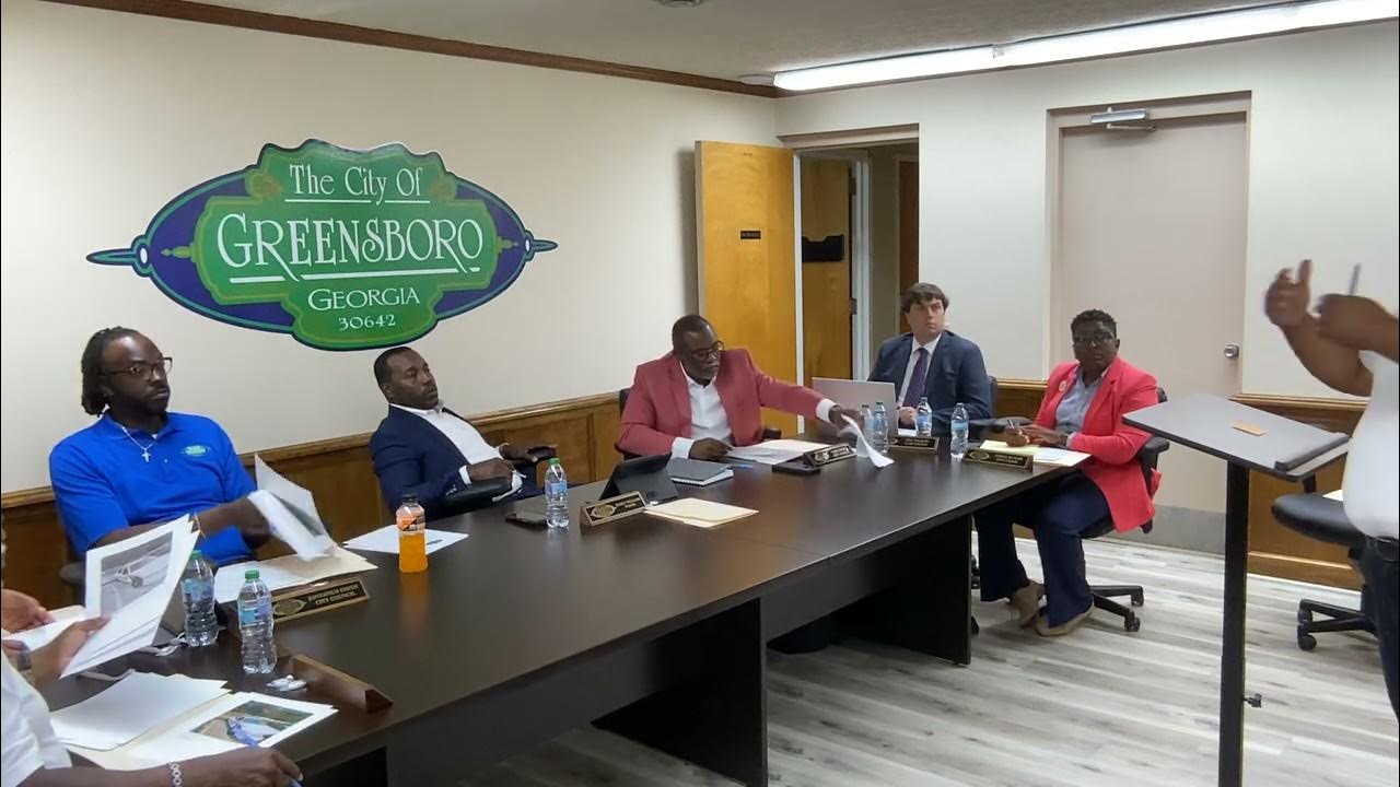 November 4, 2024 Meeting of the Mayor and City Council, Greensboro, GA ...
