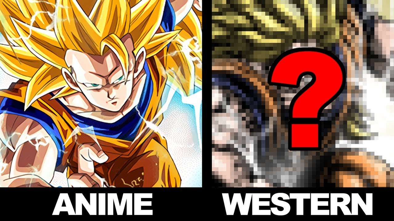 DRAWING ANIME in an WESTERN STYLE! Drawing SUPER SAIYAN 3 GOKU! - YouTube
