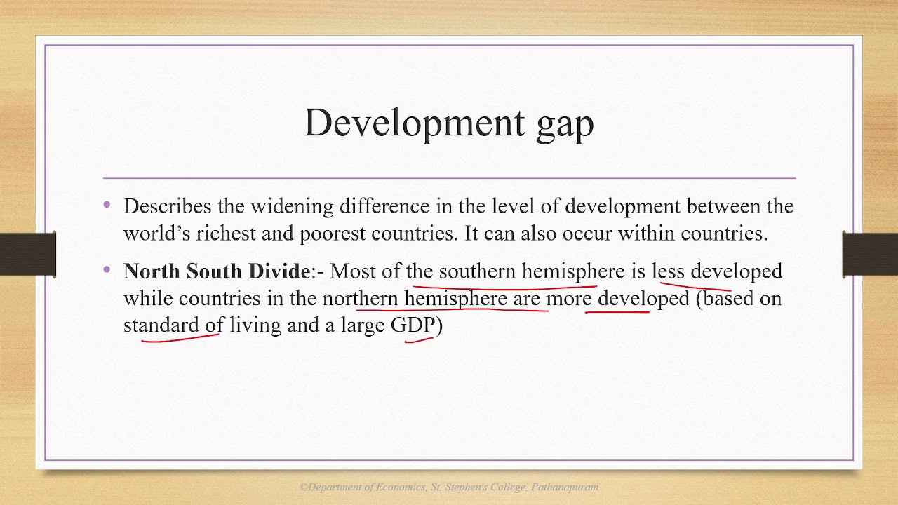 Development and Underdevelopment | Economic Growth and Development | BA ...