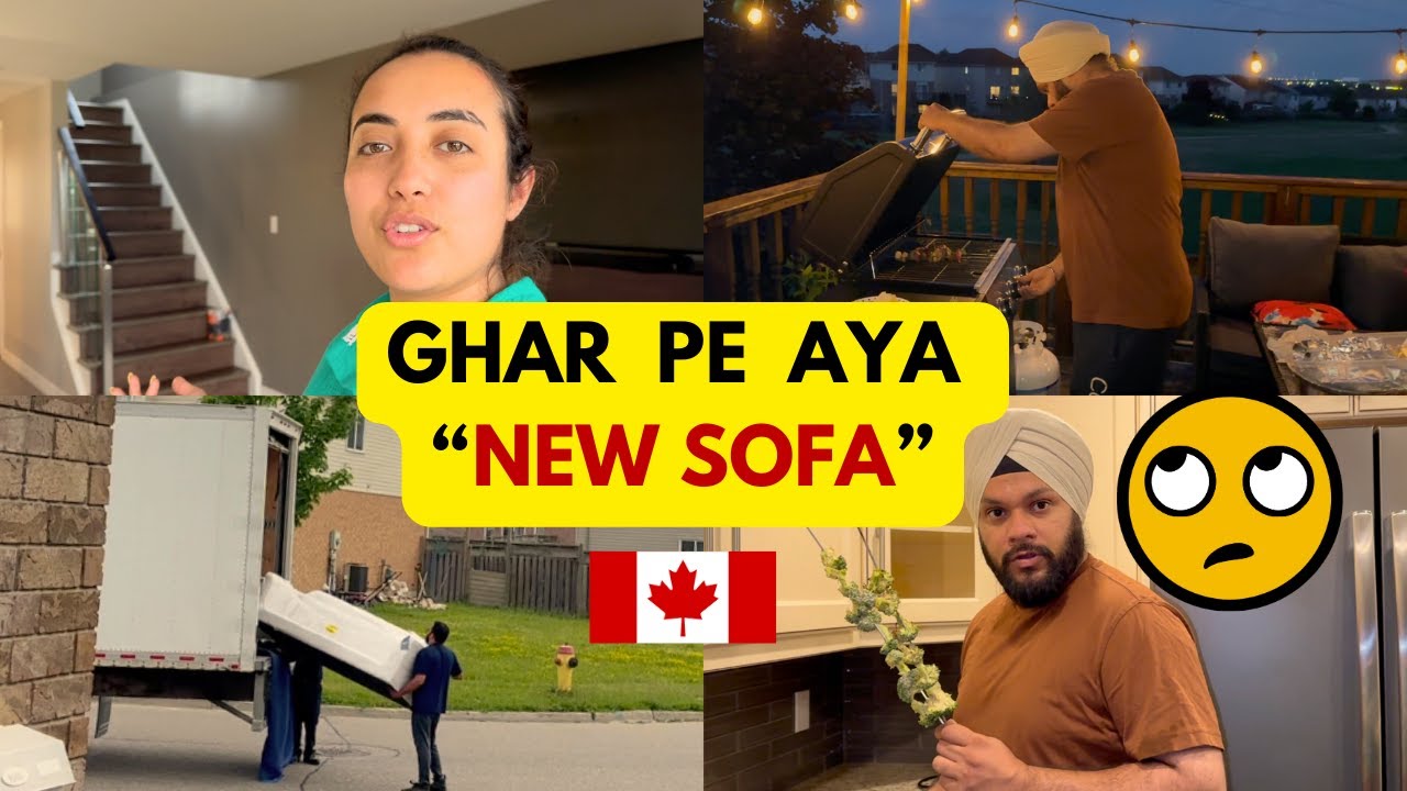 Bought " New Sofa" for the house | Bad experience with BBQ | Daily vlogs with Gursahib and ...