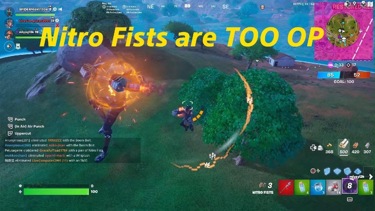 Nitro Fists are TOO OP Fortnite Ch5 S3 - YouTube