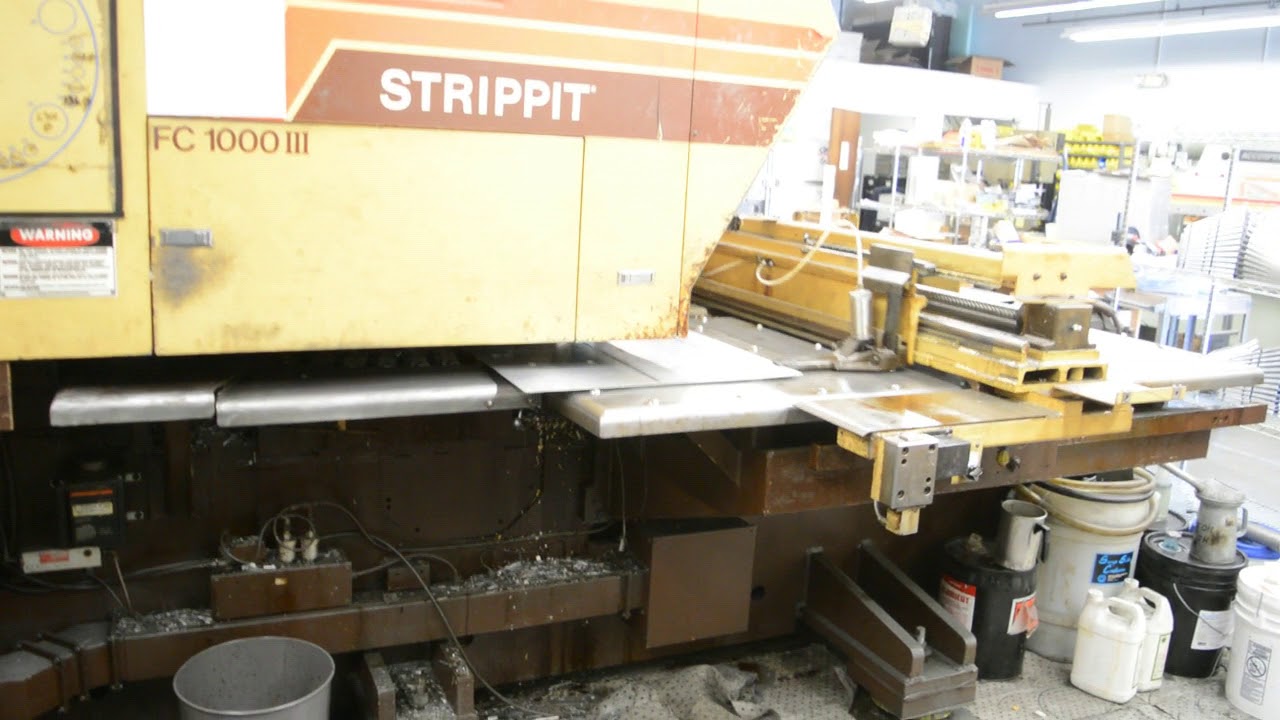 Strippit FC 1000 III CNC Turret Punch Press - YouTube