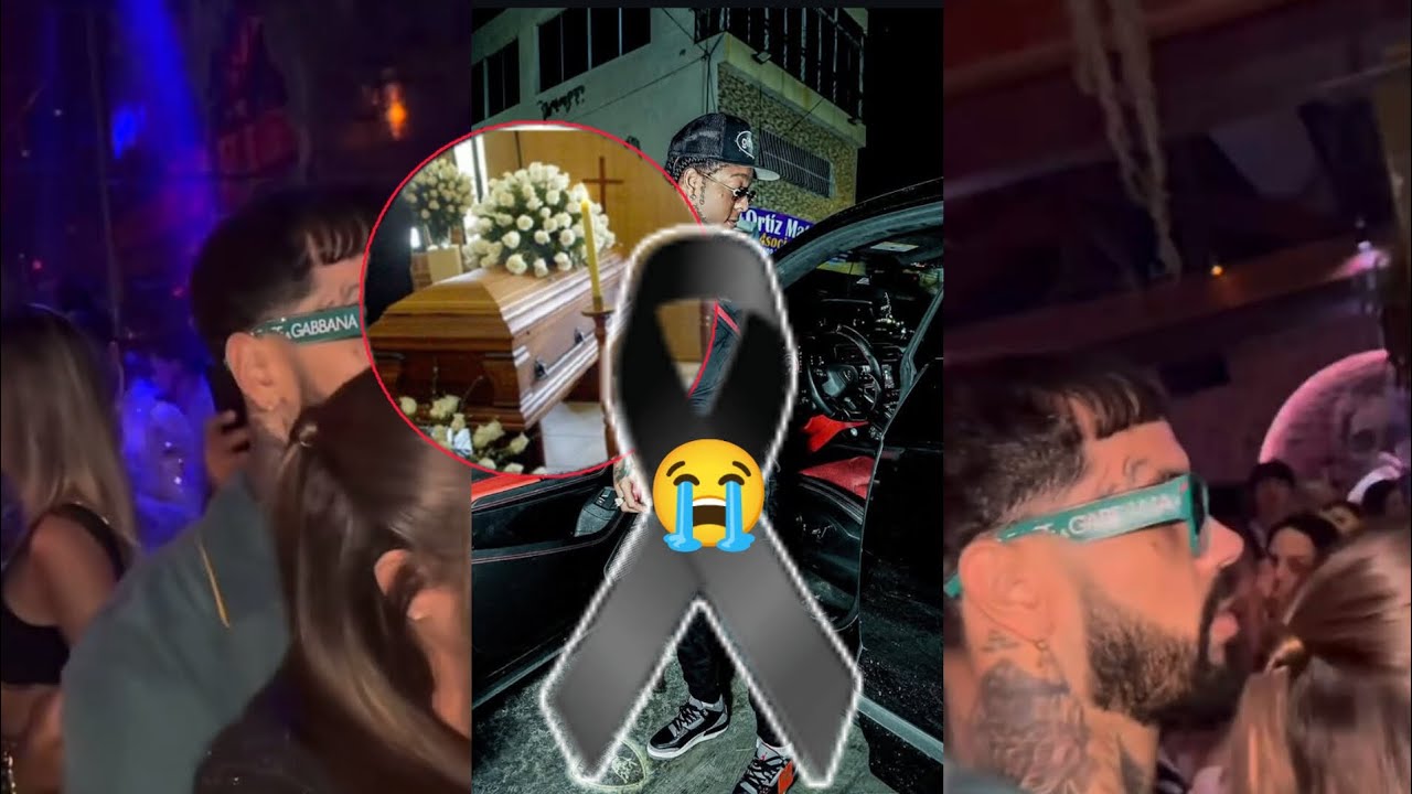 Anuel AA Llega Llorando 😭 Al Velorio De Rochy rd Y Da Su Último Adiós ...