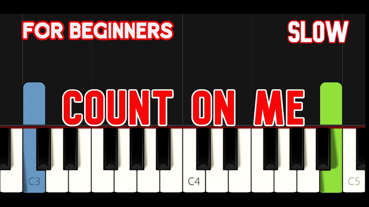 COUNT ON ME [ HD ] - BRUNO MARS | EASY PIANO - YouTube