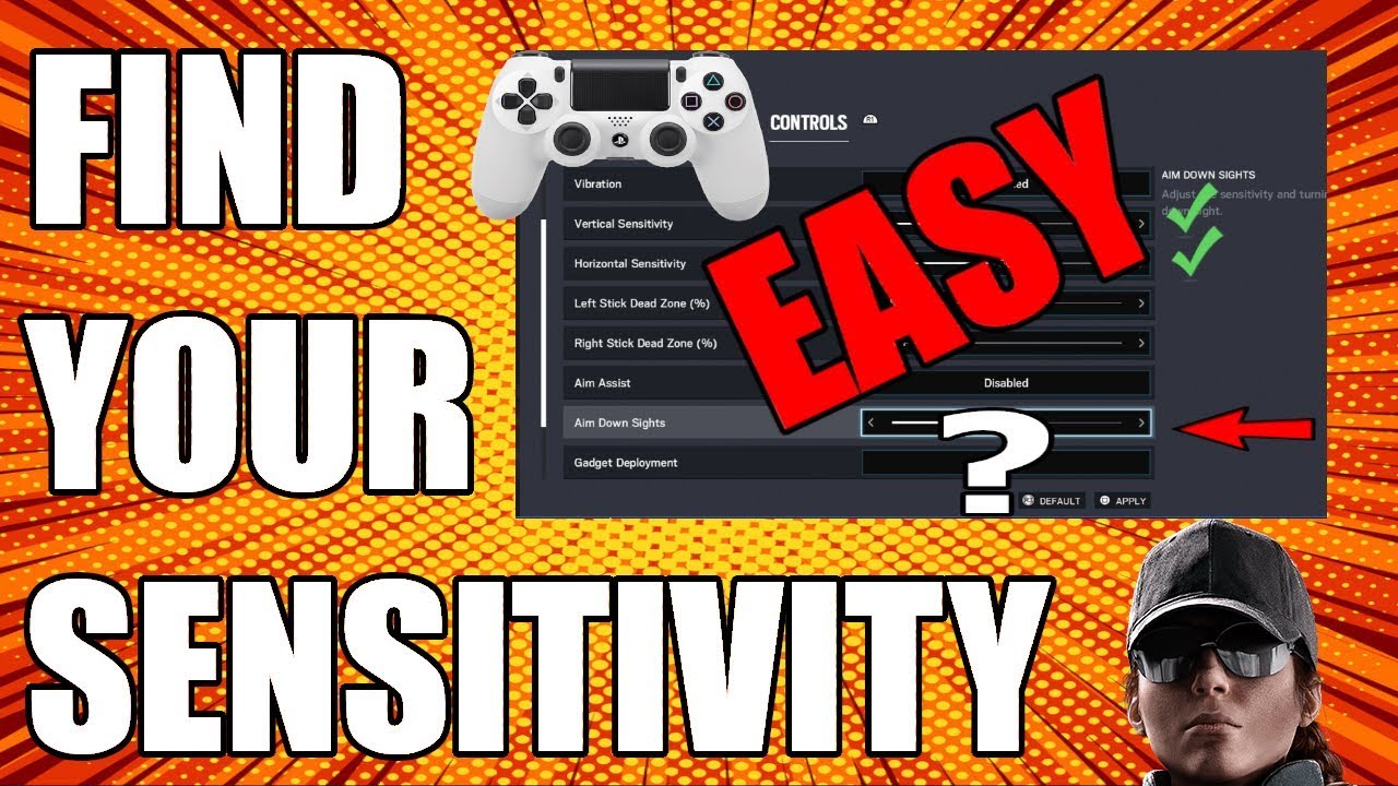HOW TO FIND YOUR SENITIVITY | EASY GUIDE | RAINBOW SIX SIEGE - YouTube