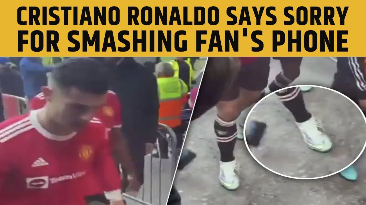 Camera Footage Where Ronaldo Smashed Mobile | Cristiano Ronaldo Says ...