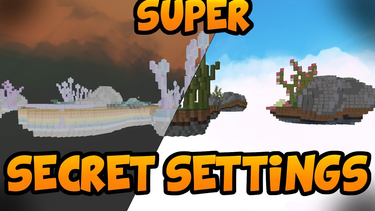 Super Secret Settings Challenge | Minecraft BedWars Hypixel /w ...