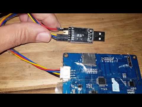 Nextion screen to TTL usb converter - How the wires connect
