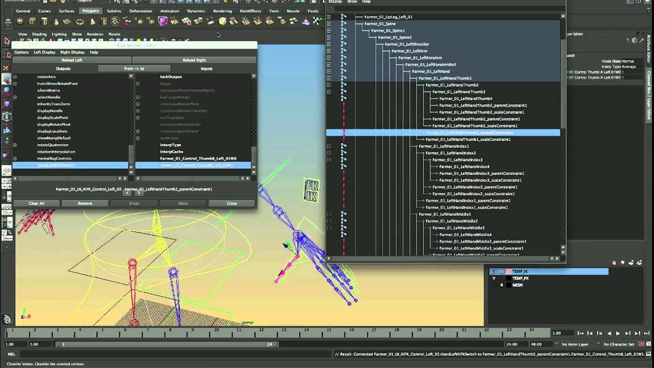 Character Tutorial - IK FK Arm Rigging - Part 13B/38 - YouTube