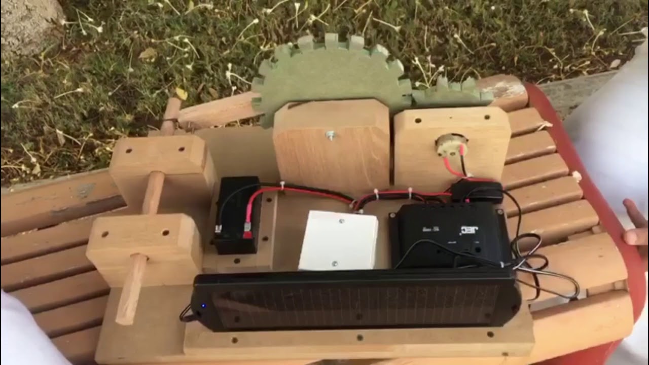 solar-wood cutter project - YouTube