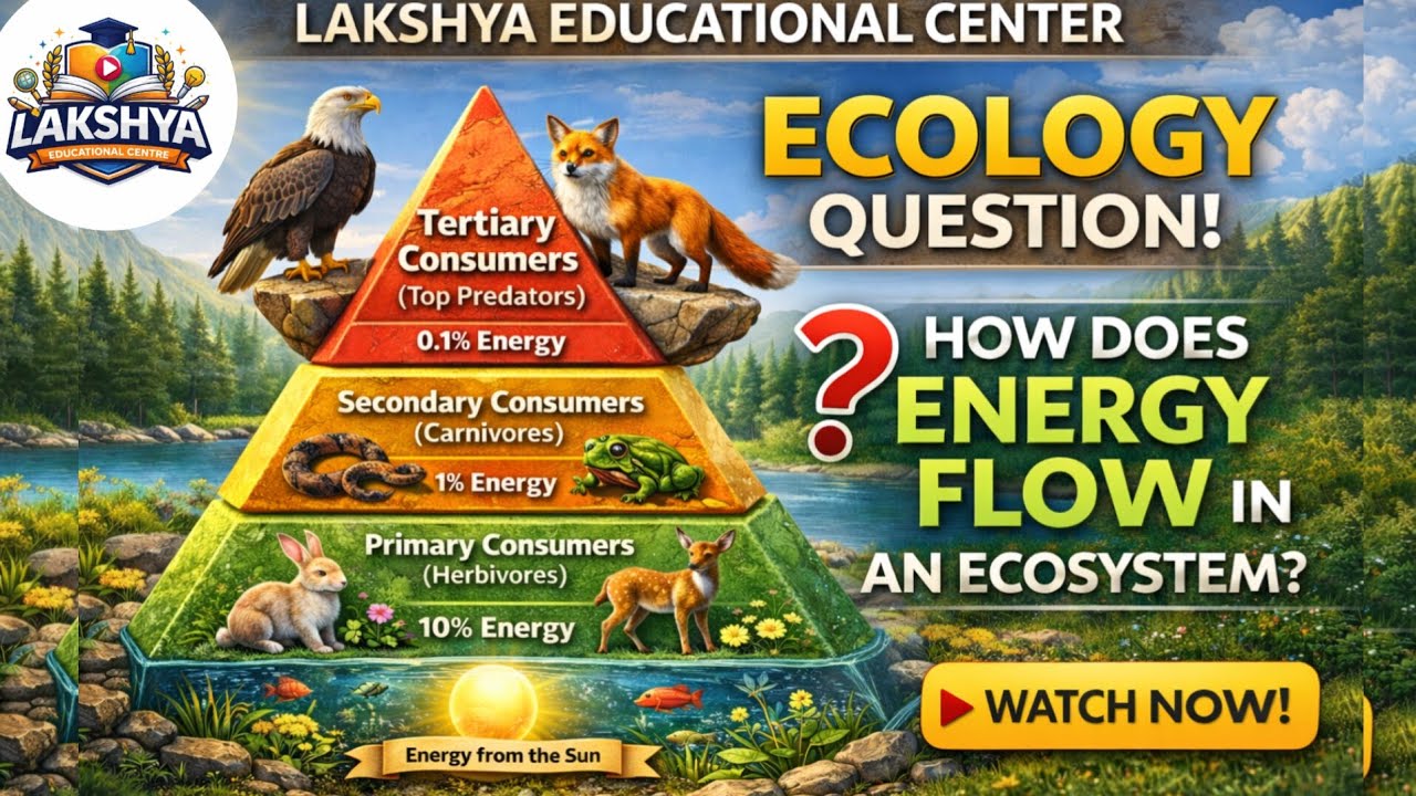 🌱 3D Energy Pyramid in Ecosystem | Energy Flow Explained for Students # ...