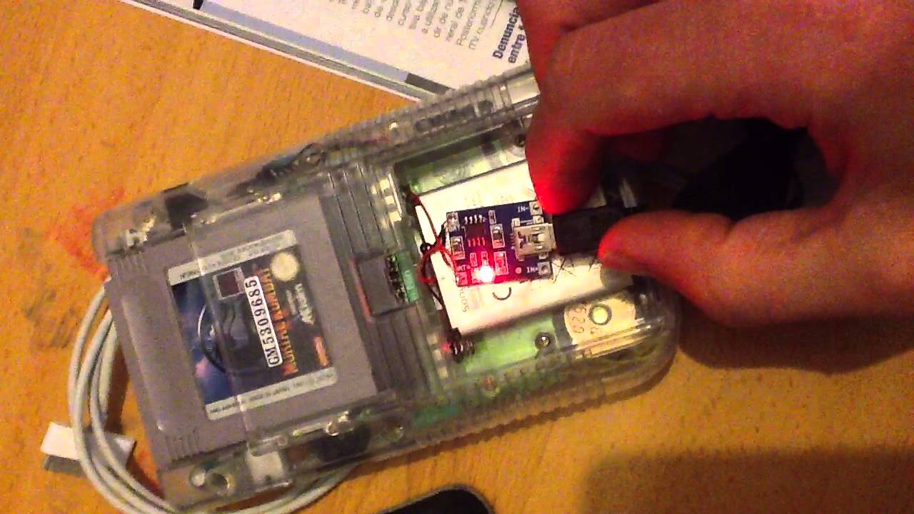 Game boy clásica DMG-01 Classic backlight, battery and charger mod ...