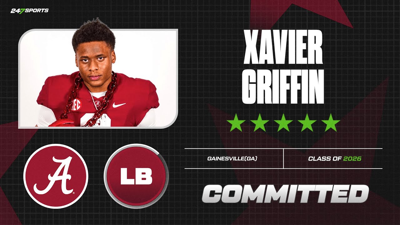 WATCH: 5-star LB Xavier Griffin Commits to Alabama LIVE on 247Sports ...