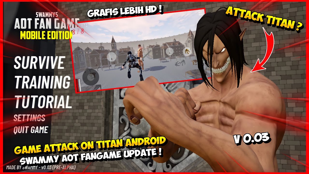 UPDATE! GAME ATTACK ON TITAN ANDROID OFFLINE | SWAMMY AOT MOBILE ...