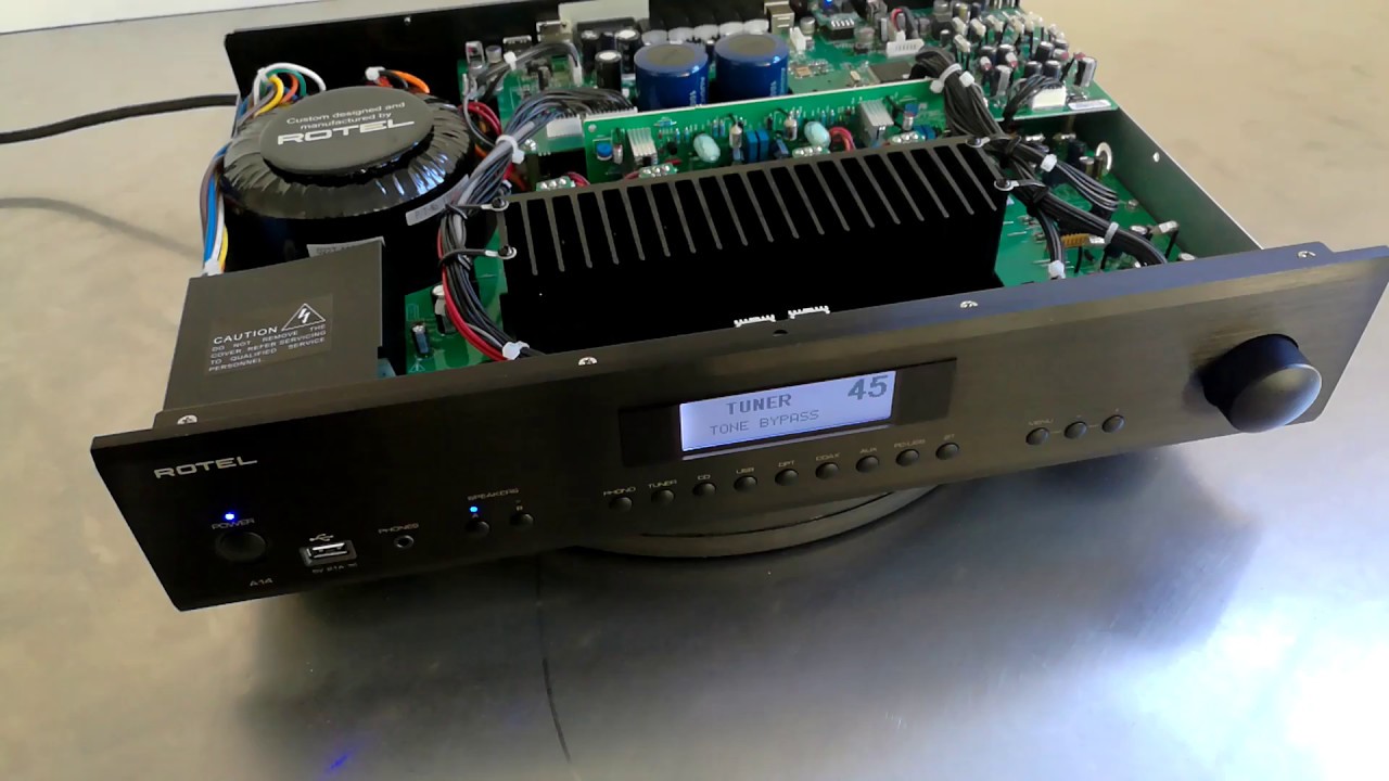 Rotel A-14 inside-outside - YouTube