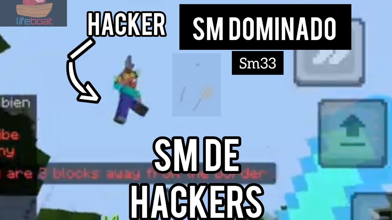 DOMINO un SERVER de HACKERS!!💀(SM33)#minecraft #hacks #minecraftpe #lifeboat #mcpe #smp #alexce1 ...