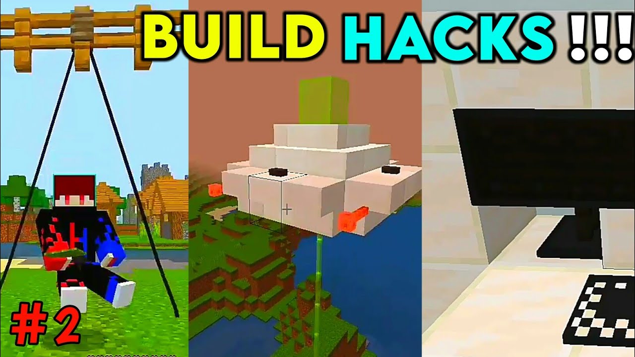 Minecraft build hacks (part - 2) - YouTube