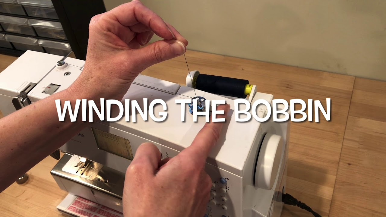 Winding a Bobbin for the Bernina Virtuosa 160 - YouTube