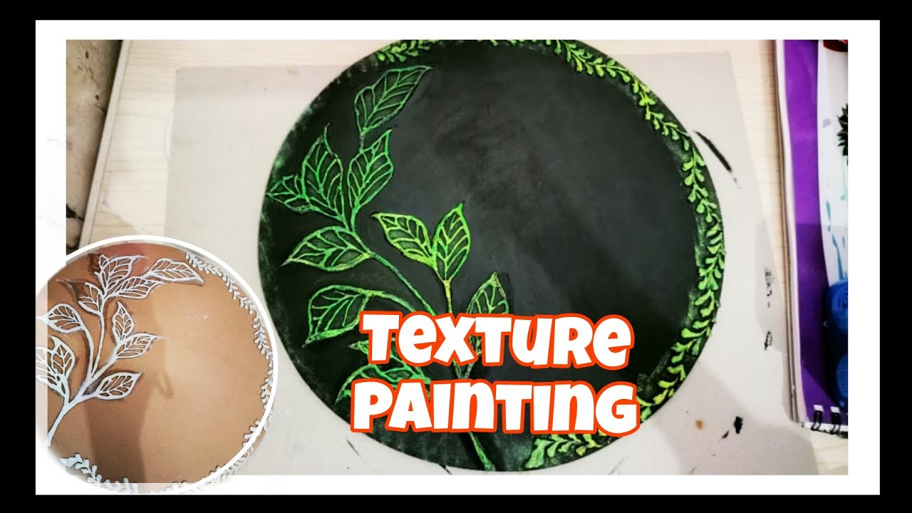 First time I tried texture art ||easy and simple texture - YouTube