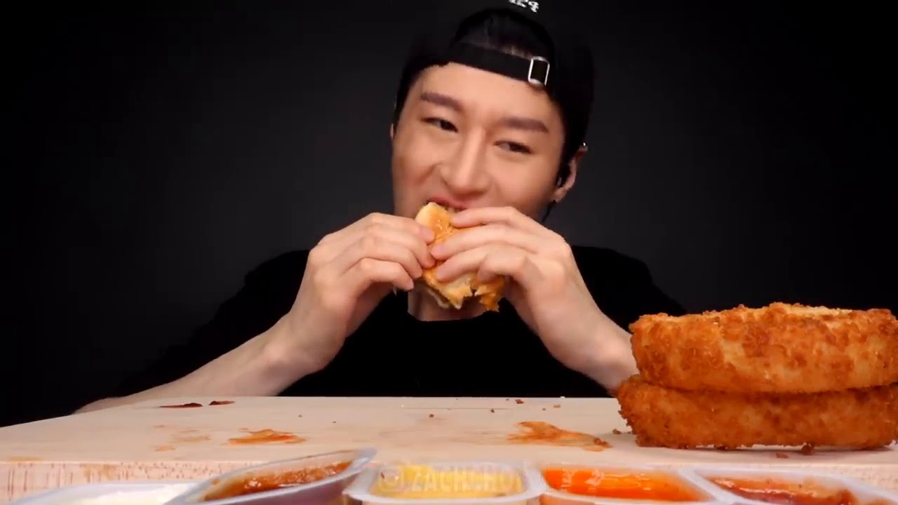 ASMR ARBY S Buffalo Chicken Sandwich + Arbynator & Onion Rings Mukbang ...