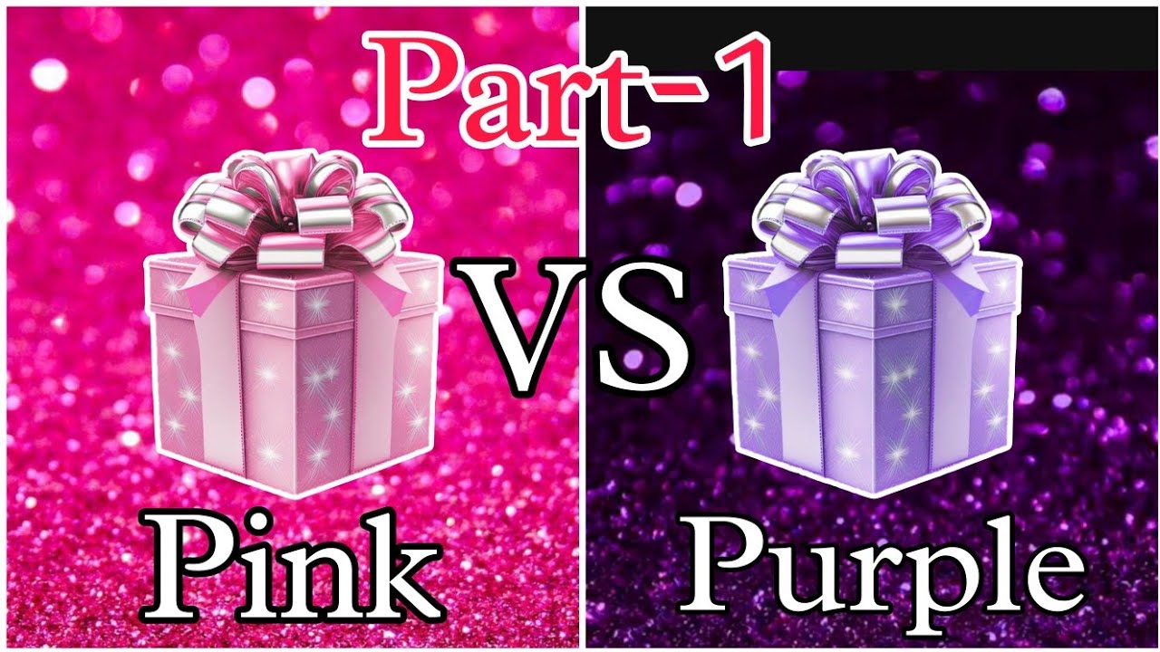 Pink 💖 VS Purple 💜 #wouldyourather #chooseyourgift #pinkvspurple # ...