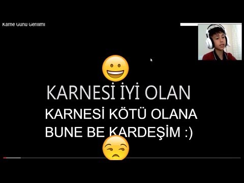 çığlık reyiz iyi karne kötü karne SIFIR ALMAKDA MARİFET.