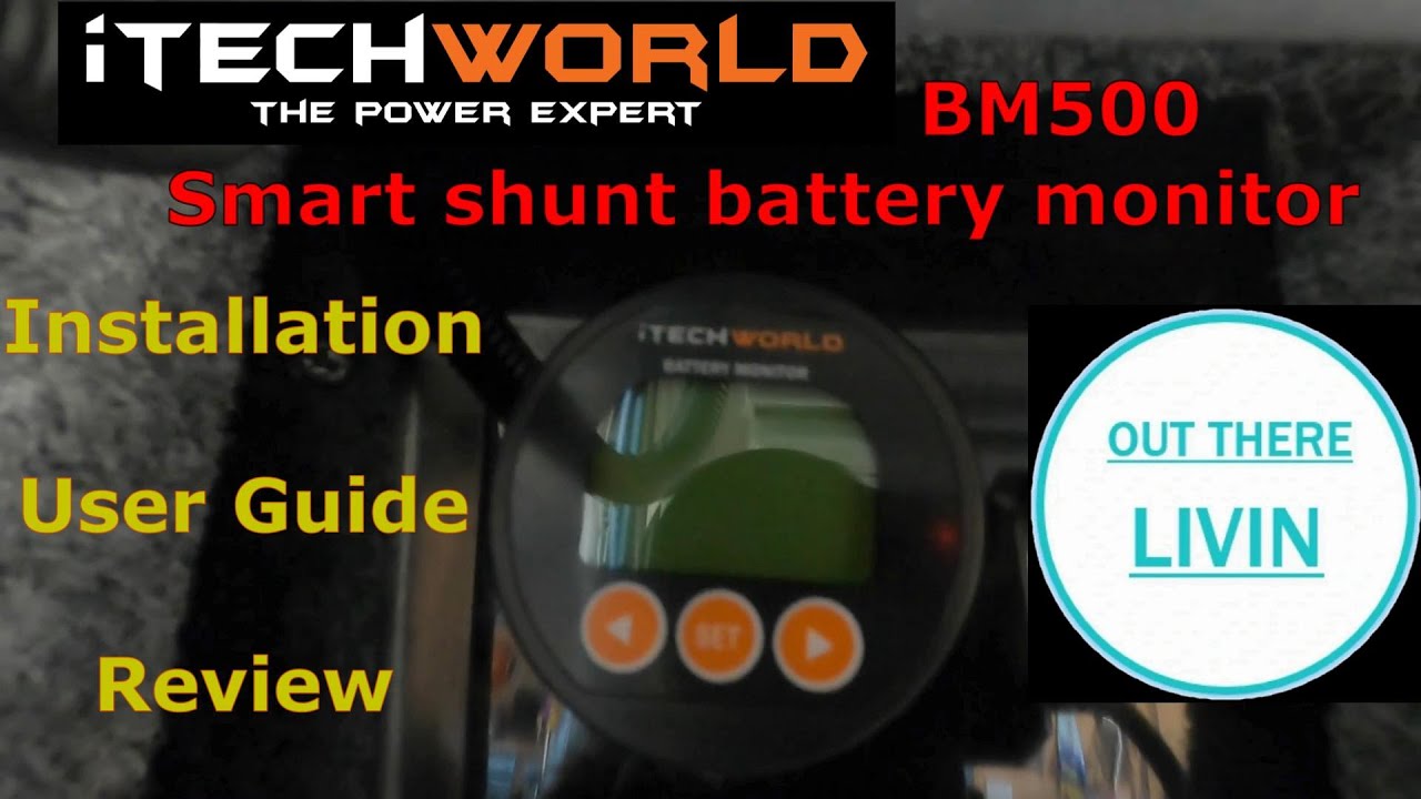 iTECHBM500 12v Smart Shunt Battery monitor How to Install, how to ...