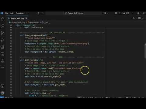 Part 2: PyGame Flappy Bird Tutorial - YouTube