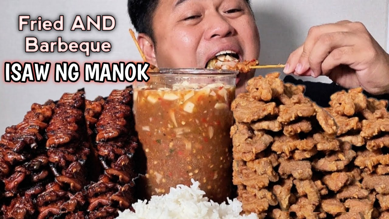 ISAW NG MANOK | FILIPINO STREETFOOD | MUKBANG PHILIPPINES - YouTube