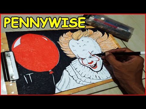 IT || How to Draw PENNYWISE THE DANCING CLOWN - Cara Menggambar ...