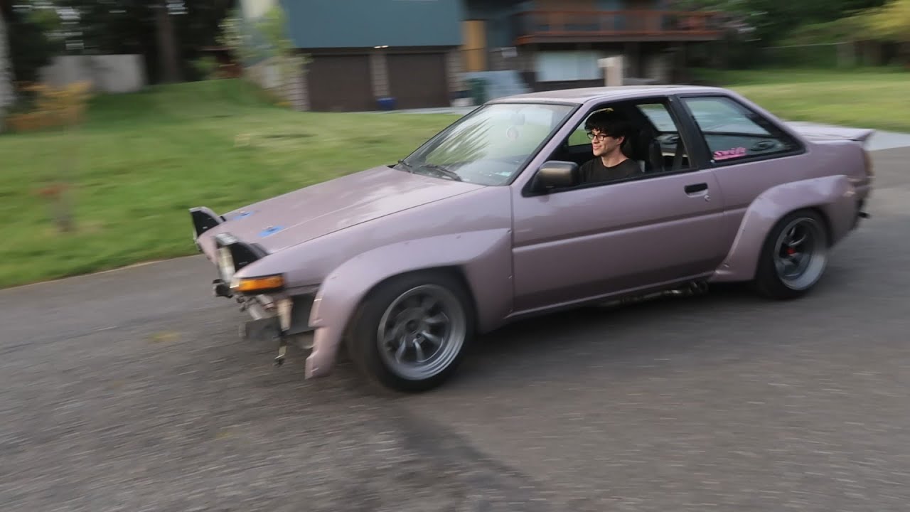 BEAMS Swapped AE86 Basically DONE!! First Reaction - YouTube