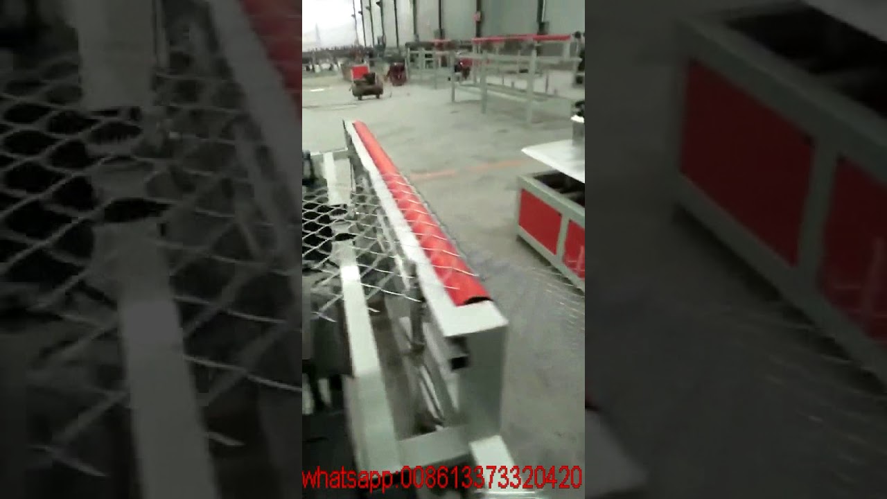 high speed full automatic chain link fence machine for sale - YouTube