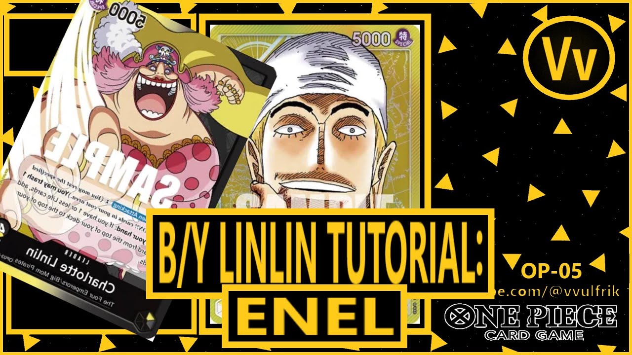 One Piece TCG: B/Y Linlin Tutorial Game VS Enel (OP-05, Game 1) - YouTube