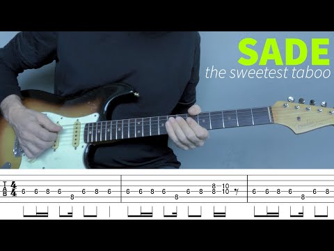 SADE - The Sweetest Taboo - guitar lesson with TABs