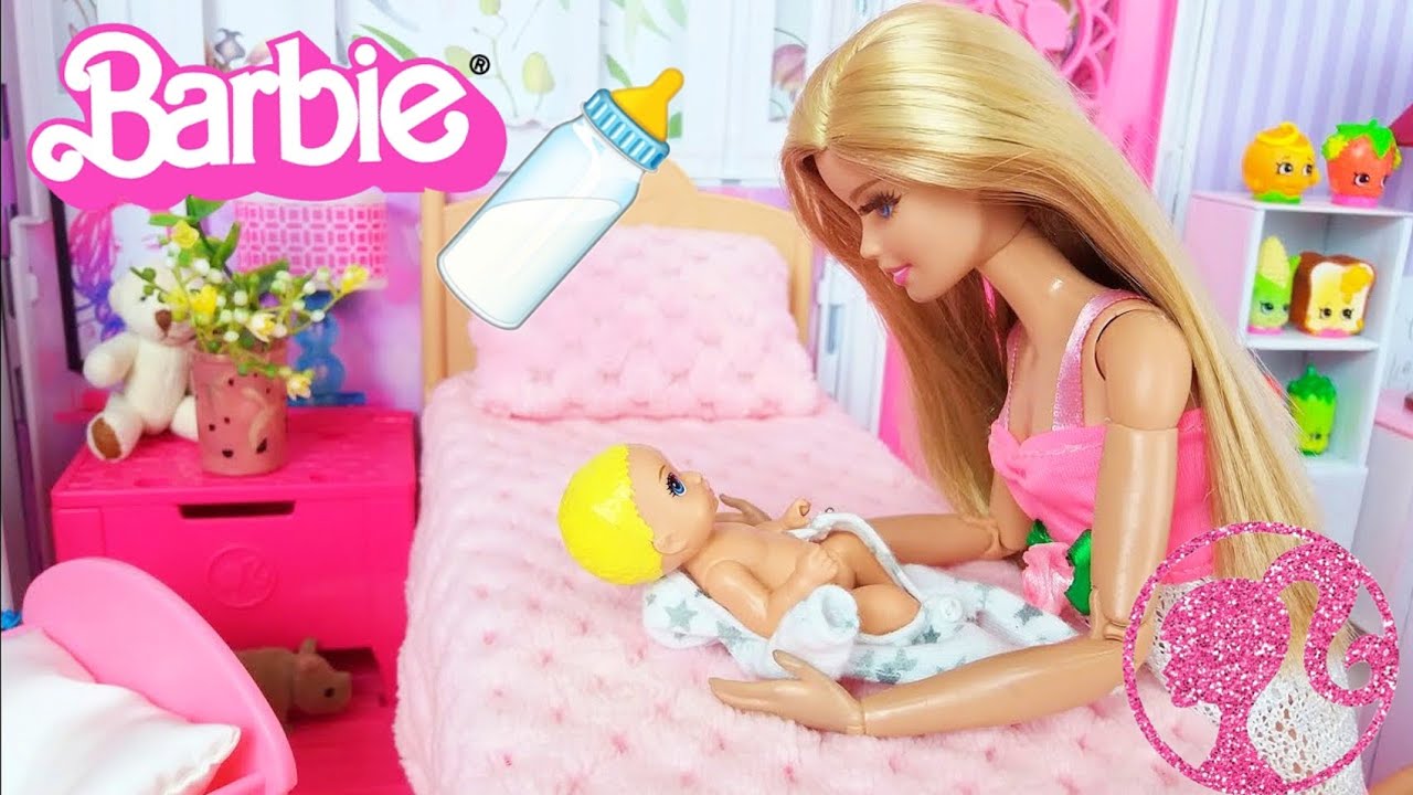 Barbie Rutina de su Bebe Para Sentirse Mejor - YouTube