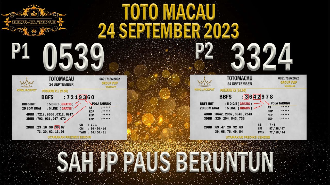 PREDIKSI MACAU HARI INI 24 SEPTEMBER 2023 | PREDIKSI TOTOMACAU.COM HARI ...