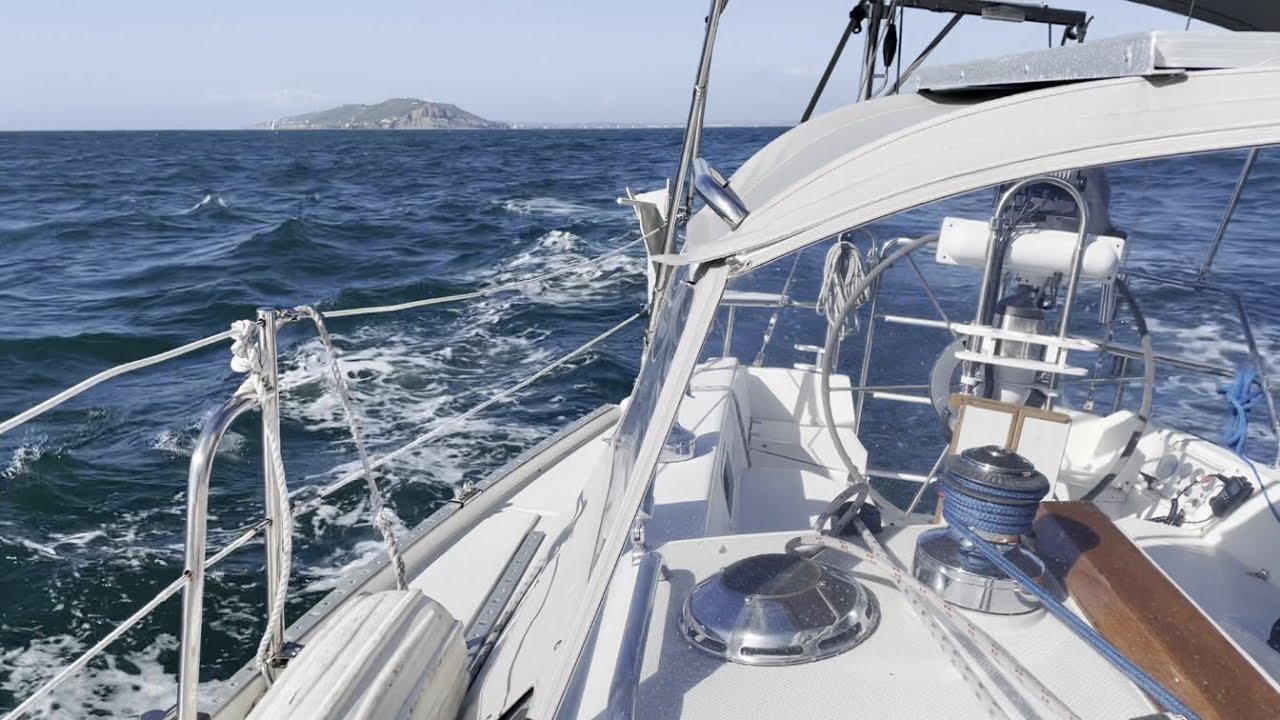 Singlehanded Sailing off Point Loma in 20 knots winds on a Catalina 34 ...