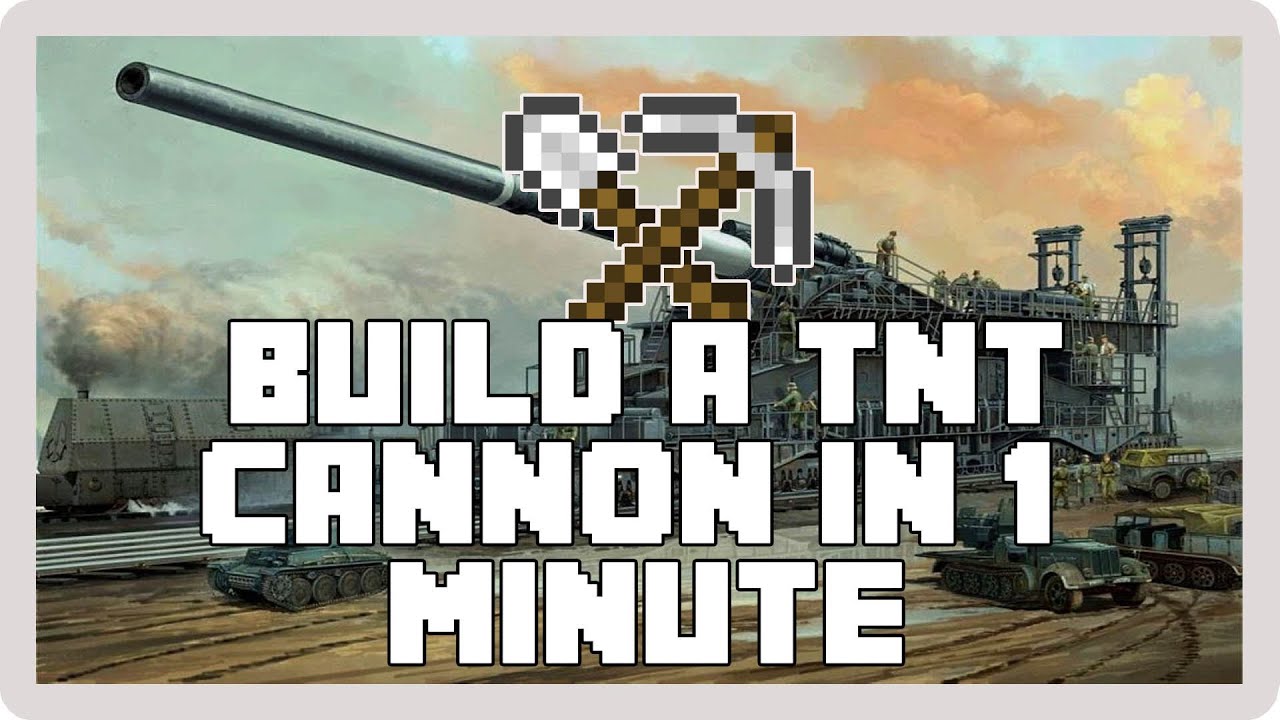Minecraft: TNT Cannon In One Minute Using Slime Blocks - YouTube