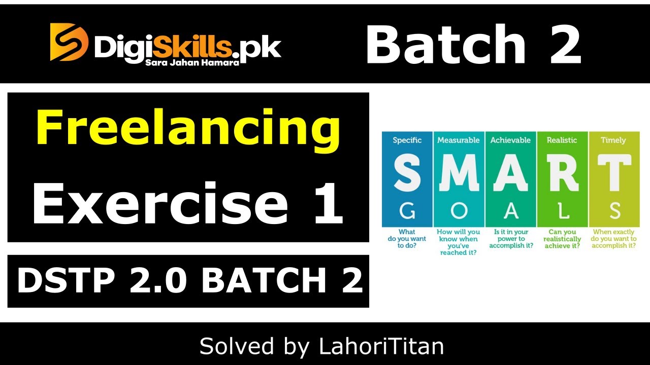Digiskills Freelancing exercise 1 Batch 2.0 2022 | Freelancing exercise ...