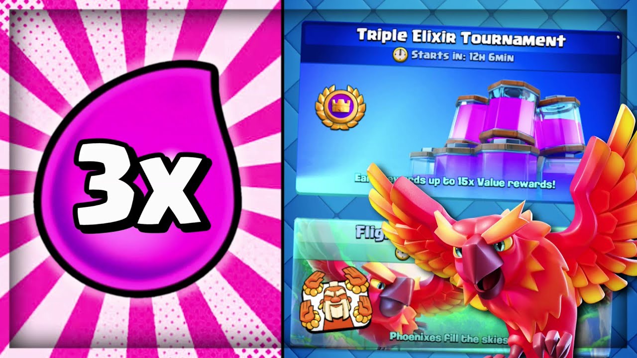 TOP 3 TRIPLE ELIXIR TOURNAMENT DECKS! (Clash Royale) - YouTube