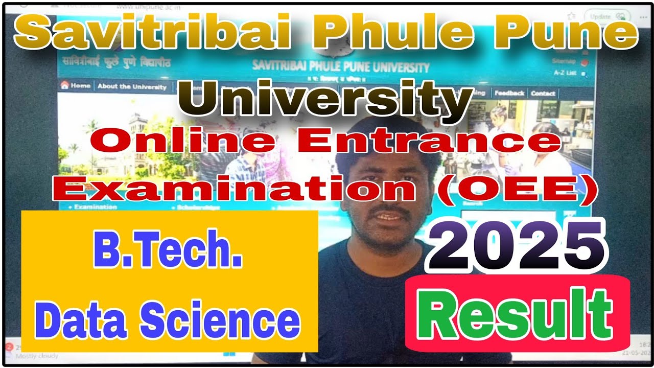 SPPU Online Entrance Examination 2025 Result | B.Tech. Data Science | #sppu - YouTube