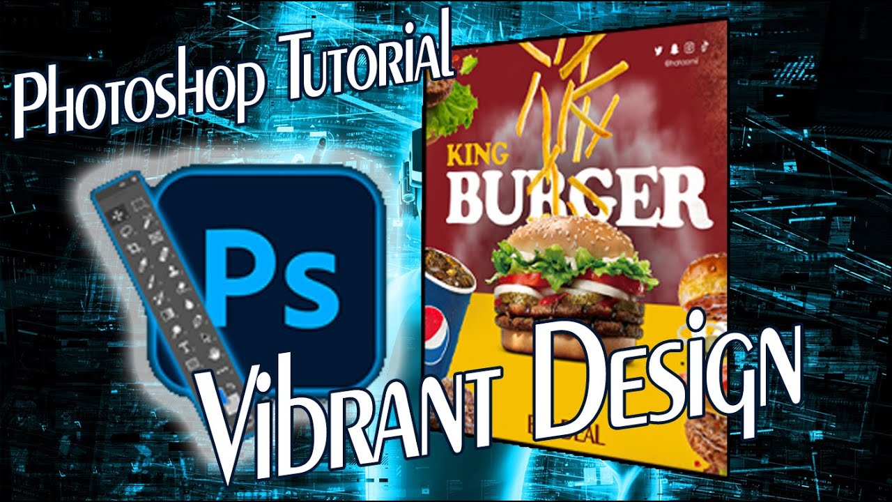Create Stunning Modern Burger Design in Photoshop For Social media ...