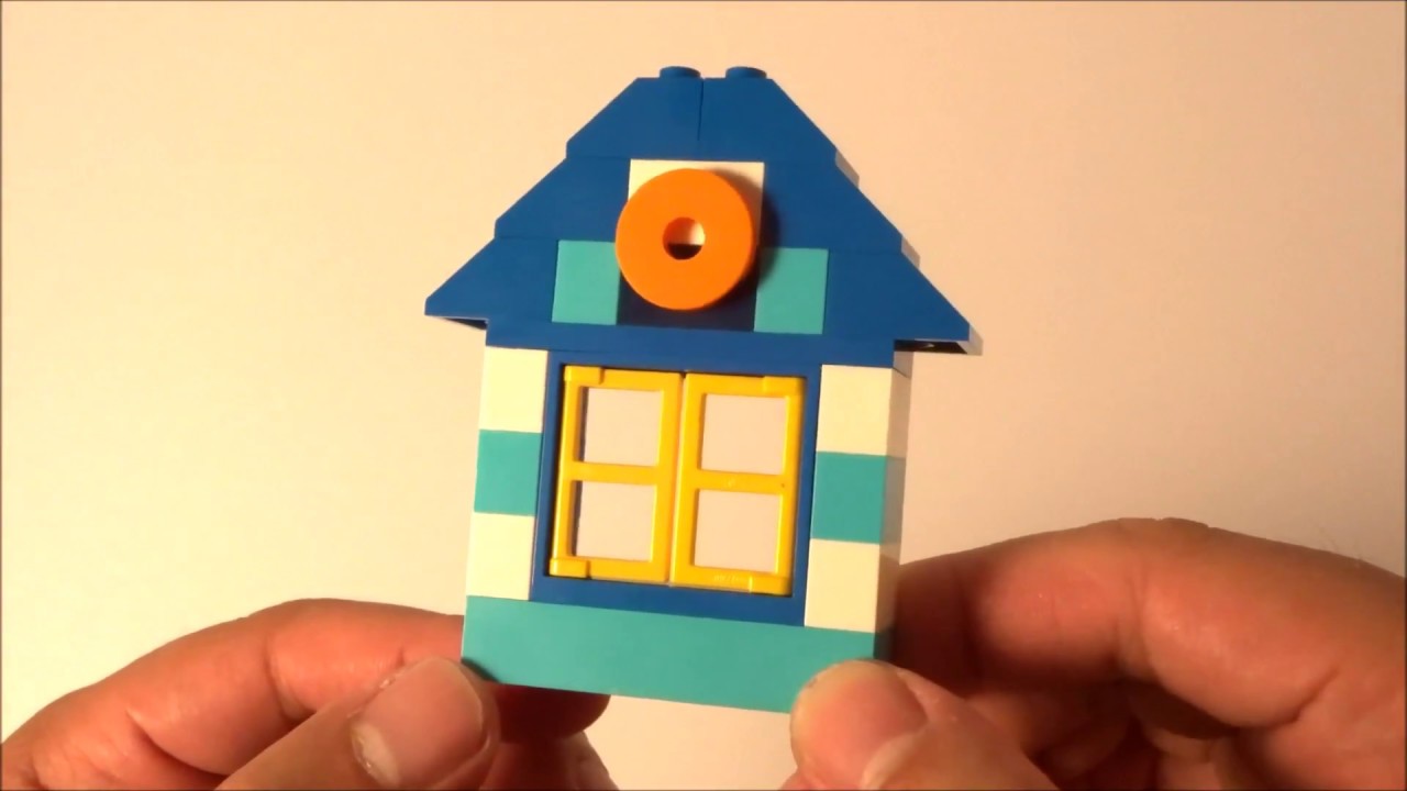 How to build a Lego Beach House - Lego Classic Blue Creativity Box ...